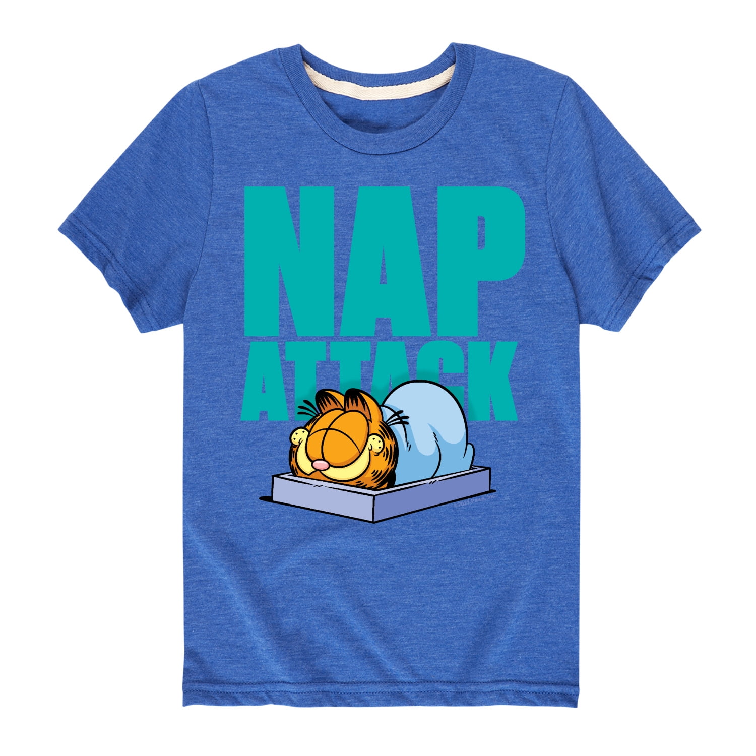 Garfield - Nap Attack - Toddler And Youth Short Sleeve Graphic T-Shirt ...