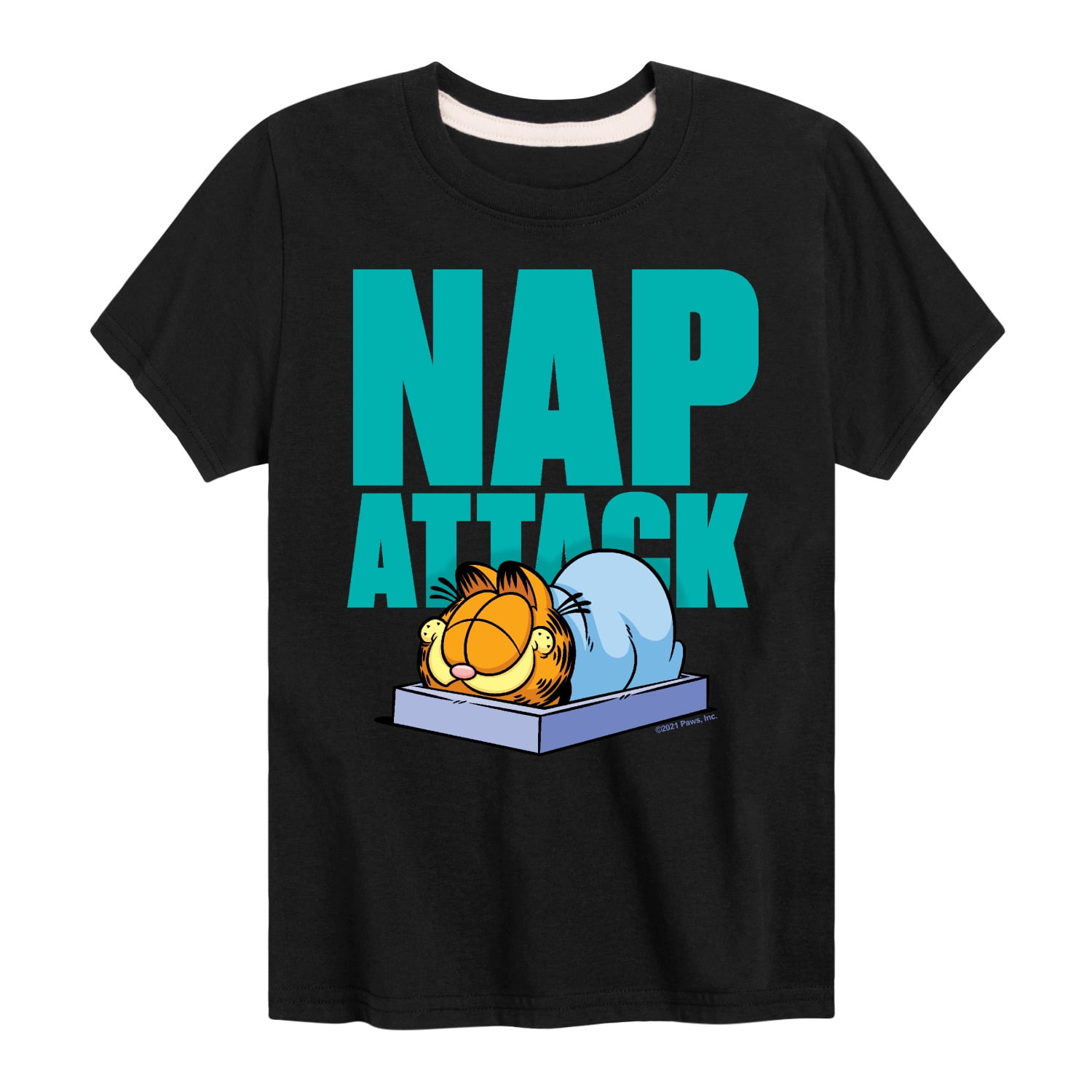 Garfield - Nap Attack - Toddler And Youth Short Sleeve Graphic T-Shirt ...