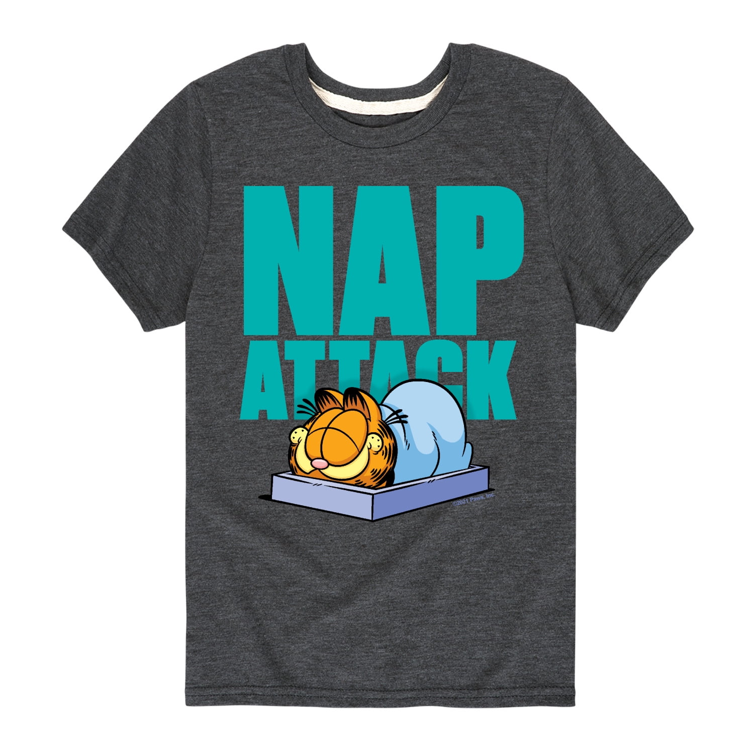 Garfield - Nap Attack - Toddler And Youth Short Sleeve Graphic T-Shirt ...