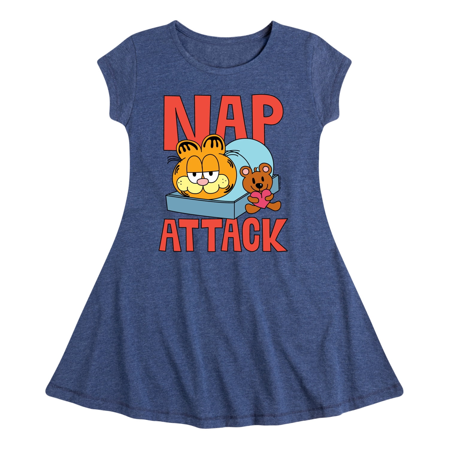 Garfield - Nap Attack - Toddler & Youth Girls Fit & Flare Dress ...