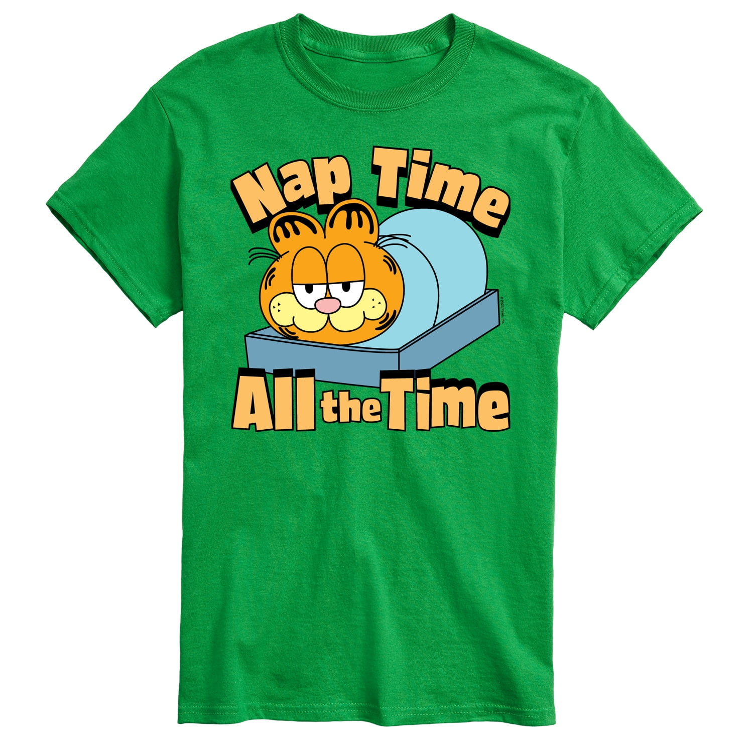 Garfield - Nap Time All The Time - Men's Short Sleeve Graphic T-Shirt ...