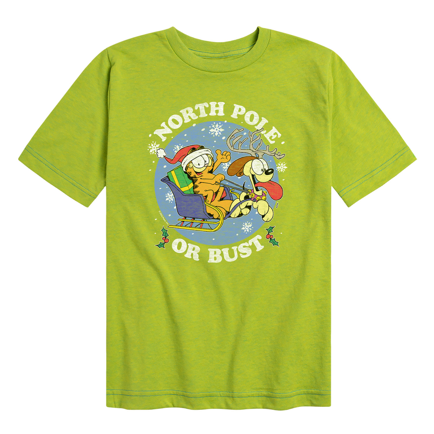 Garfield - North Pole Or Bust - Toddler And Youth Short Sleeve Graphic ...