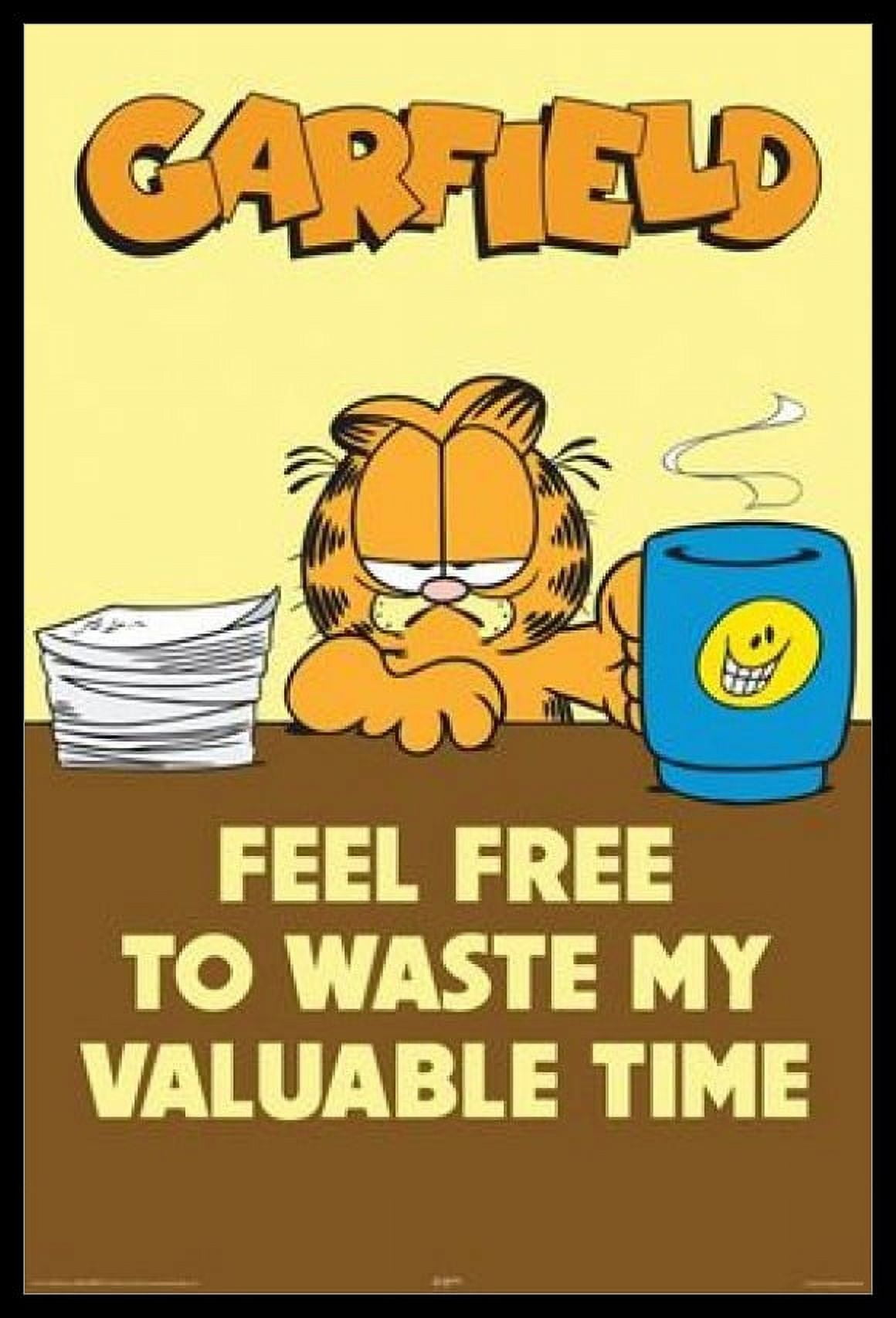 Garfield - Office Laminated & Framed Poster (24 x 36) - Walmart.com