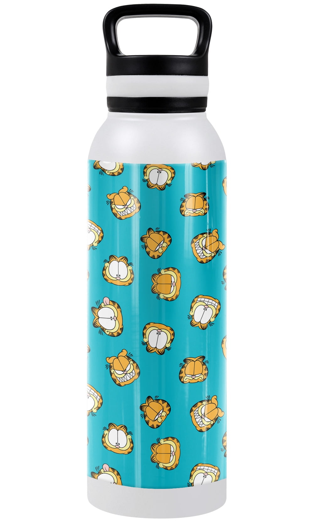 Garfield Official Faces Pattern 24 oz Insulated Canteen Water Bottle ...