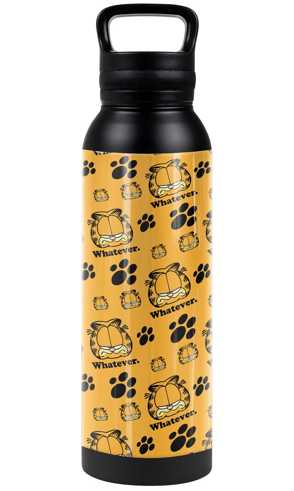 Garfield Official Whatever Pattern 24 oz Insulated Canteen Water Bottle ...