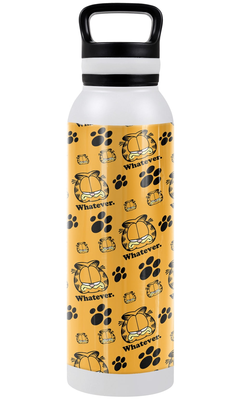 Garfield Official Whatever Pattern 24 oz Insulated Canteen Water Bottle ...