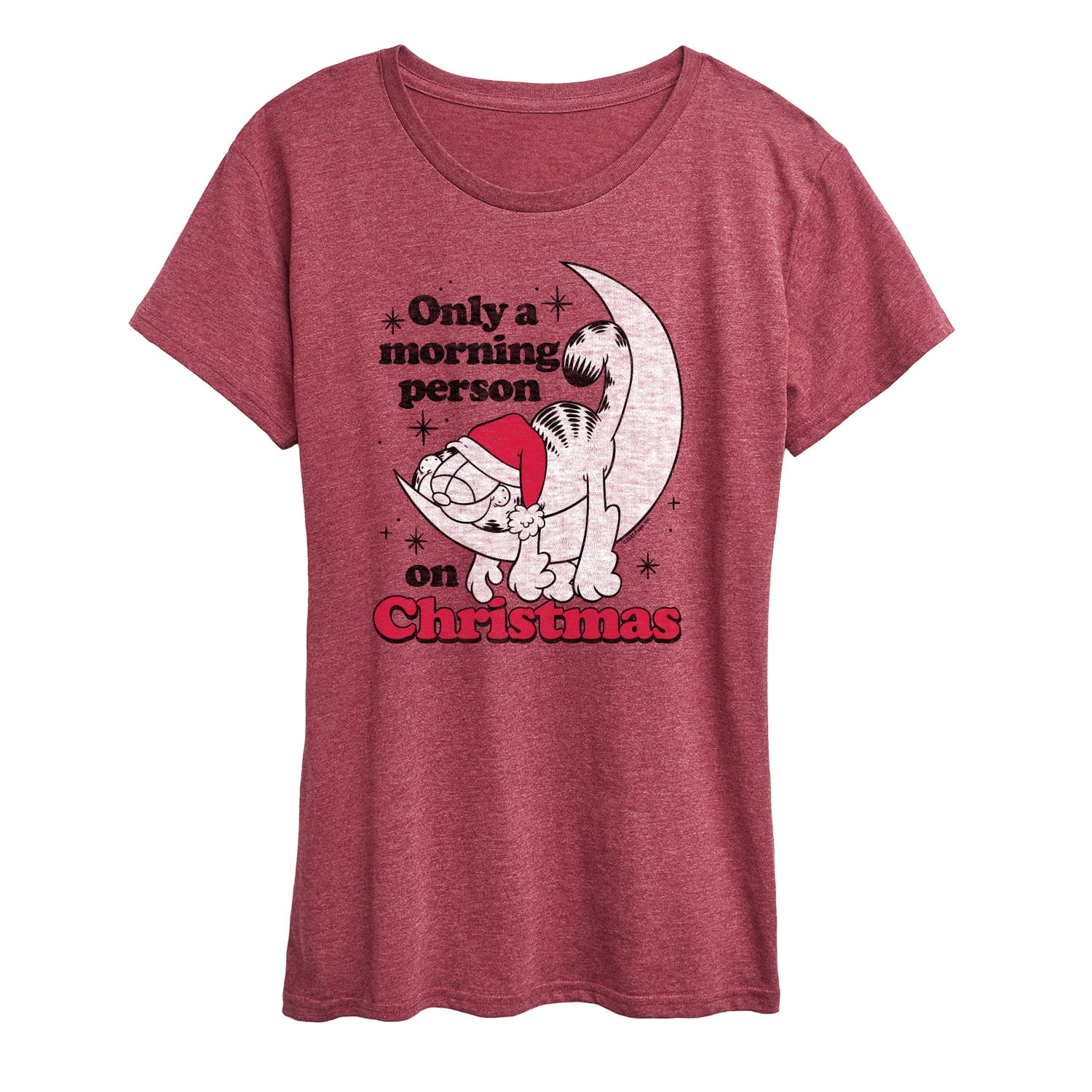 Garfield - Only A Morning Person On Christmas - Women's Short Sleeve ...
