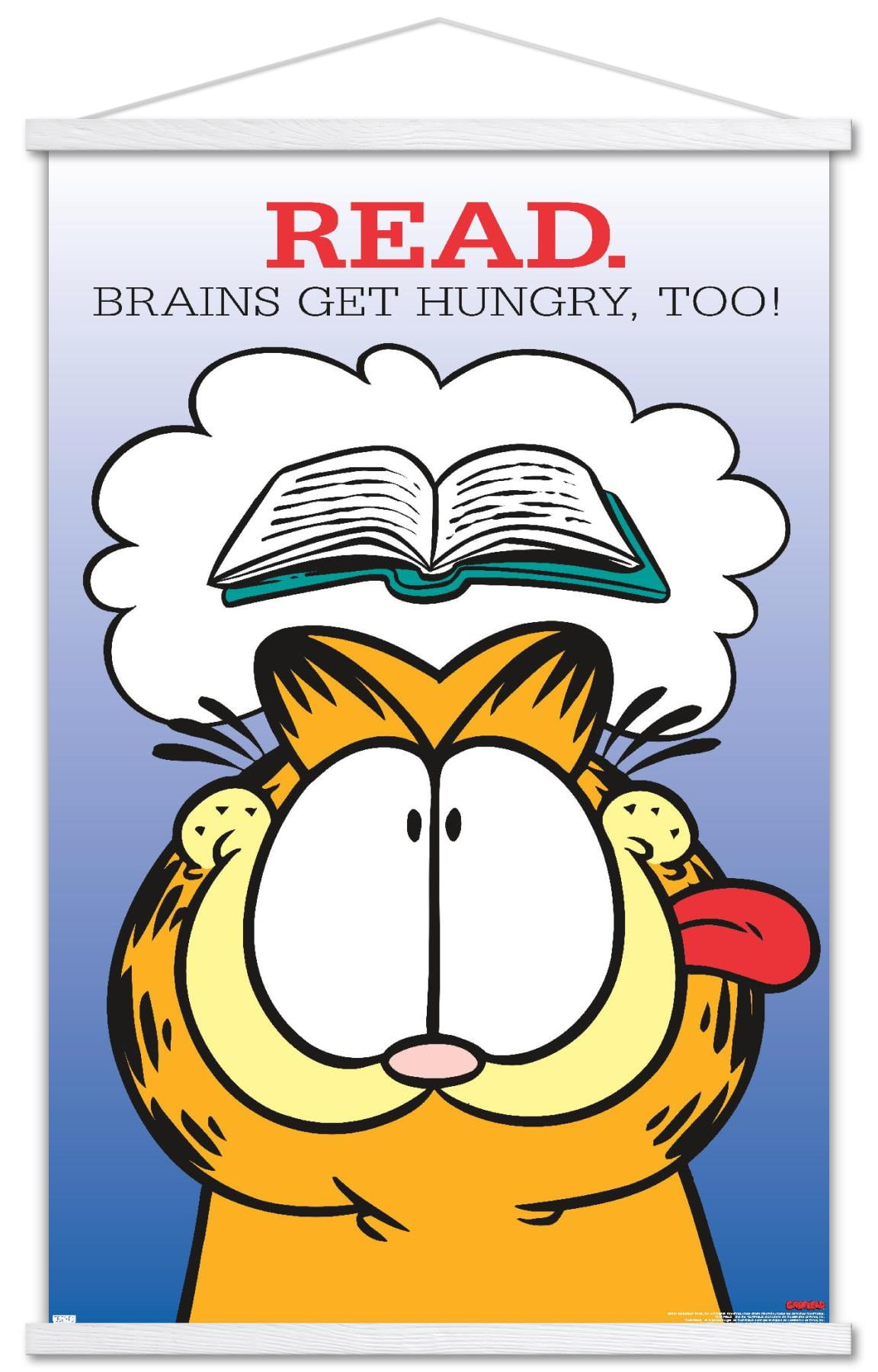 Garfield - Read Wall Poster with Magnetic Frame, 22.375" x 34 ...