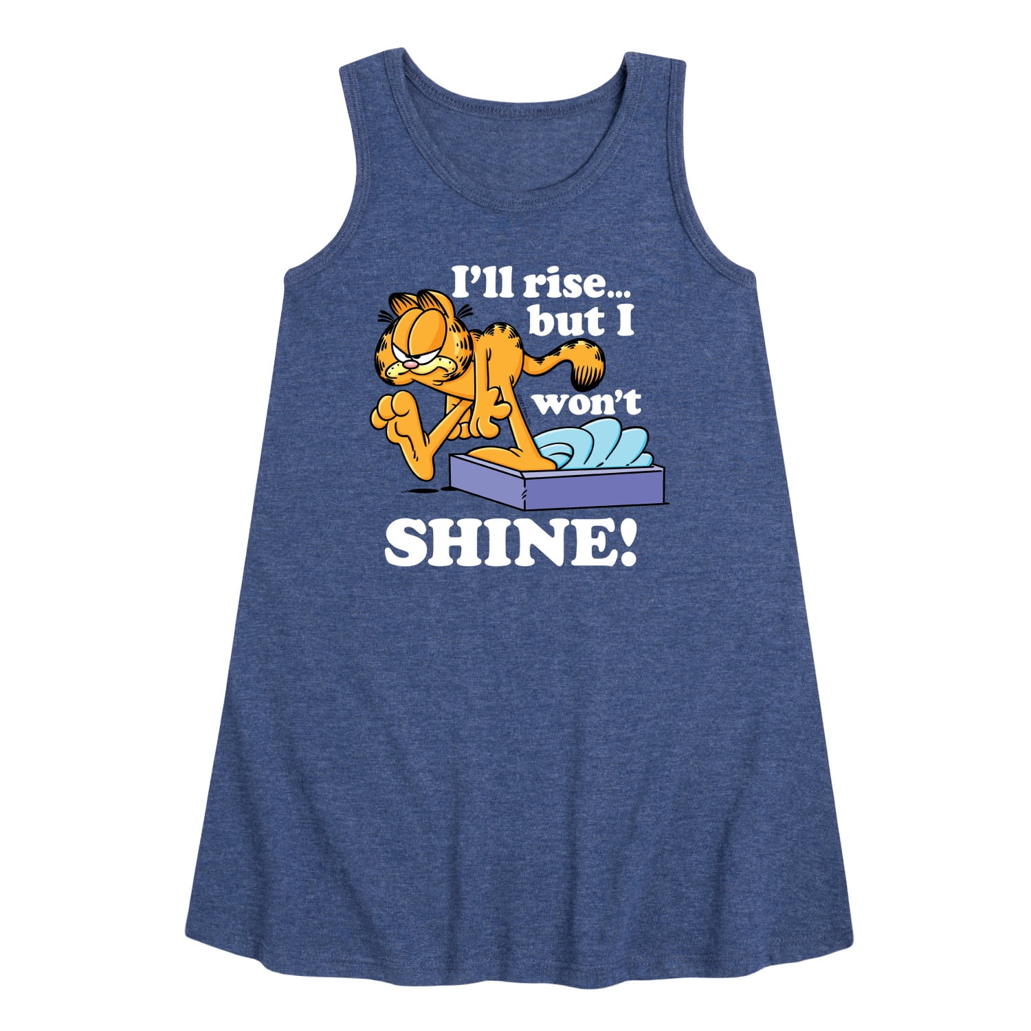 Garfield - Rise But Won't Shine - Toddler and Youth Girls A-line Dress ...