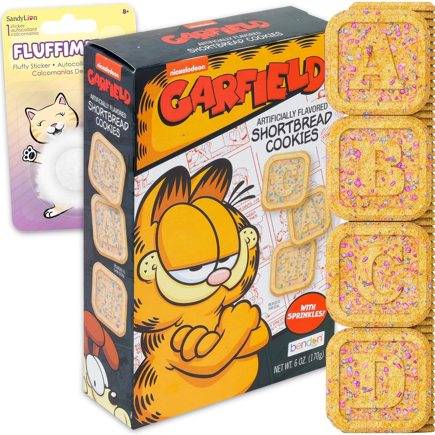 Garfield Shortbread Cookies Snack SAF21 Box (6oz) - Pantry Birthday ...