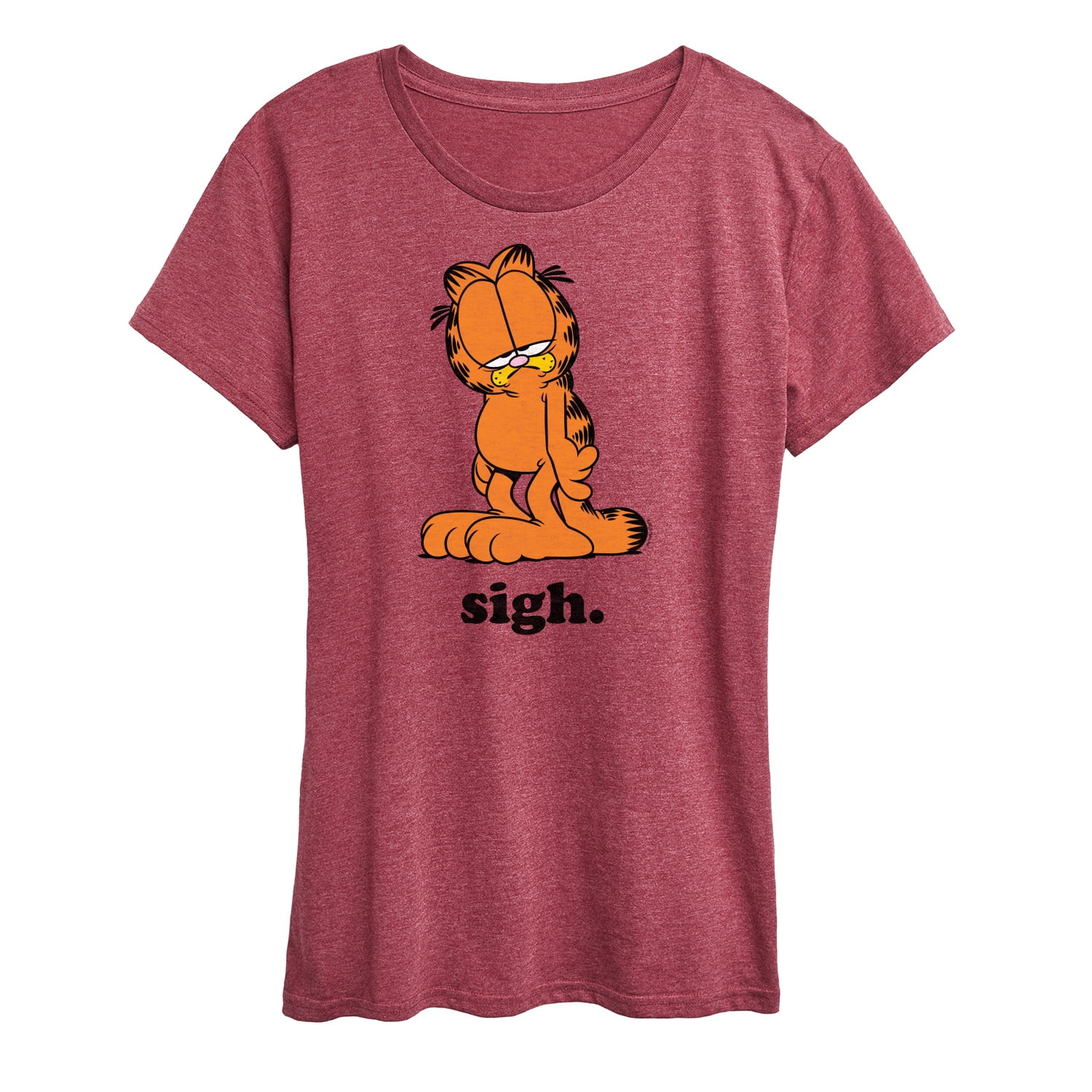 Garfield - Sigh Garfield - Women's Short Sleeve Graphic T-Shirt ...