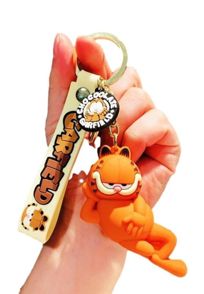 Garfield Silicone 3D Character Keychain Keyring - Walmart.com