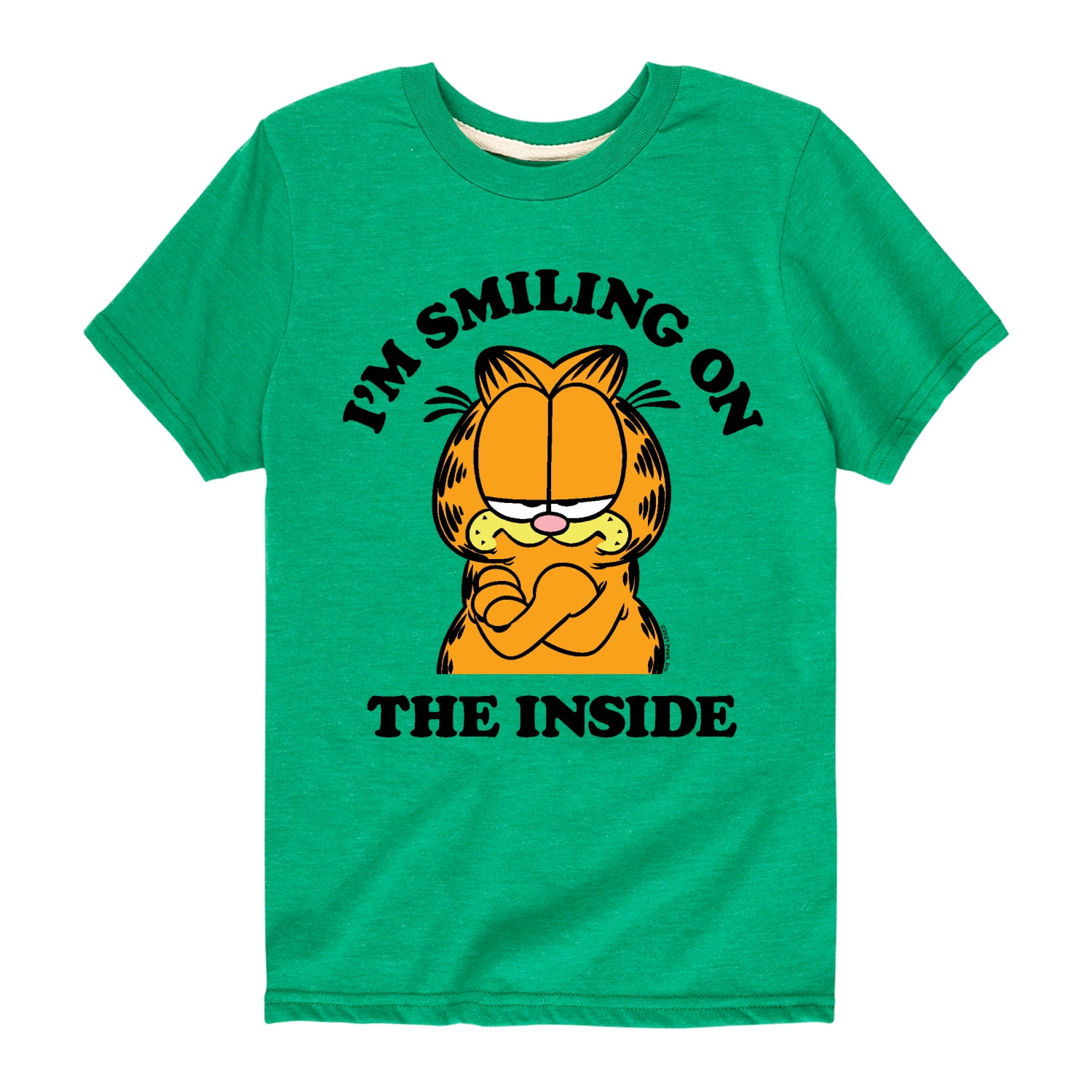 Garfield - Smiling On The Inside - Toddler And Youth Short Sleeve ...