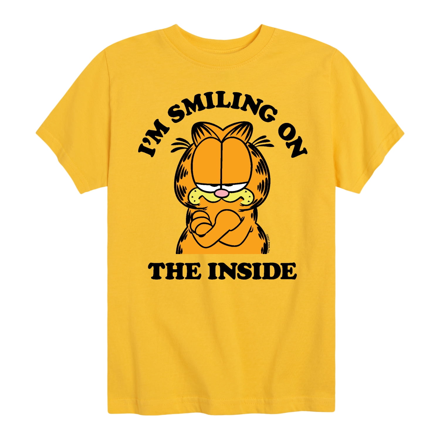 Garfield - Smiling On The Inside - Toddler And Youth Short Sleeve ...