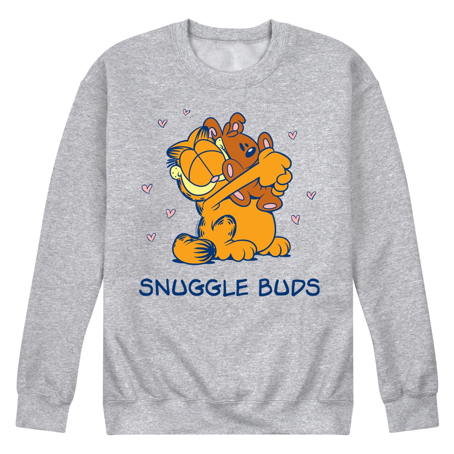 Garfield - Snuggle Buds - Men's Crew Neck Fleece Pullover - Walmart.com