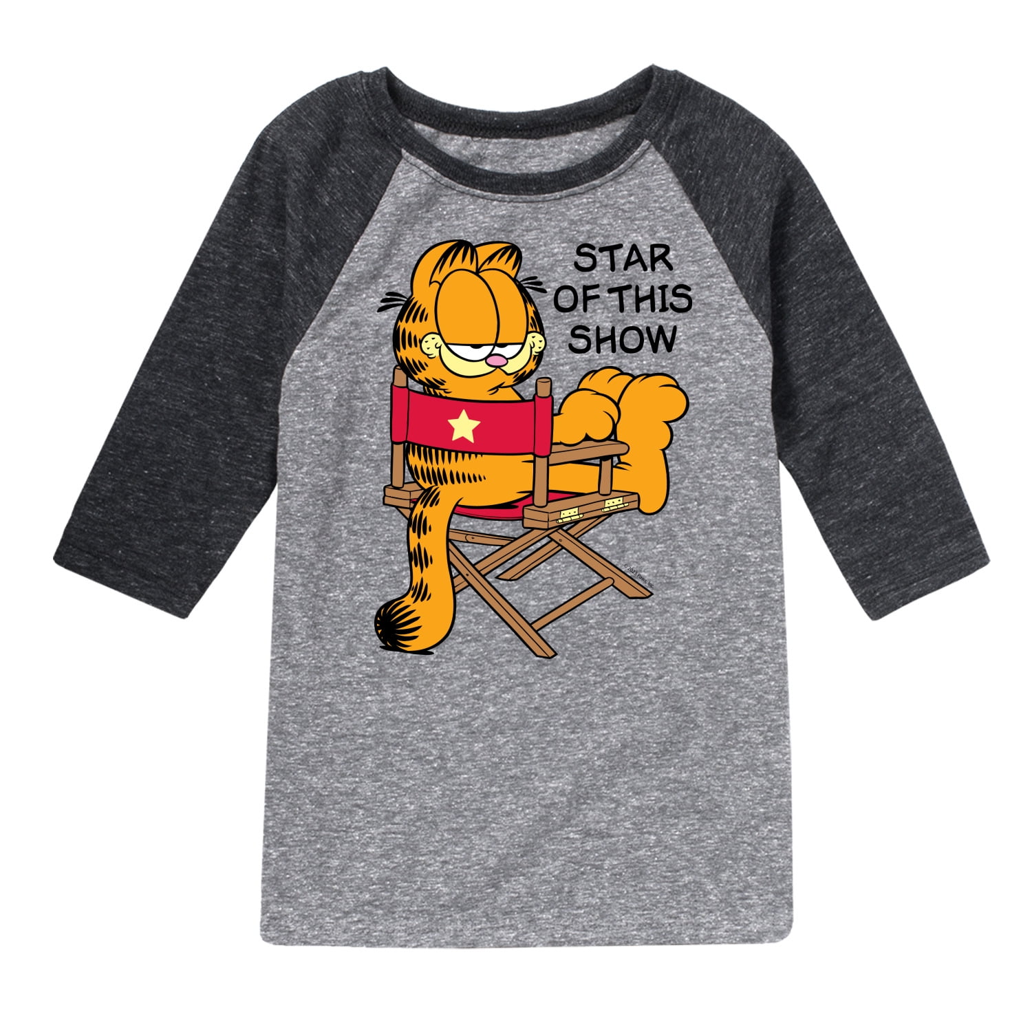 Garfield - Star Of This Show - Toddler & Youth Raglan Graphic T-Shirt ...
