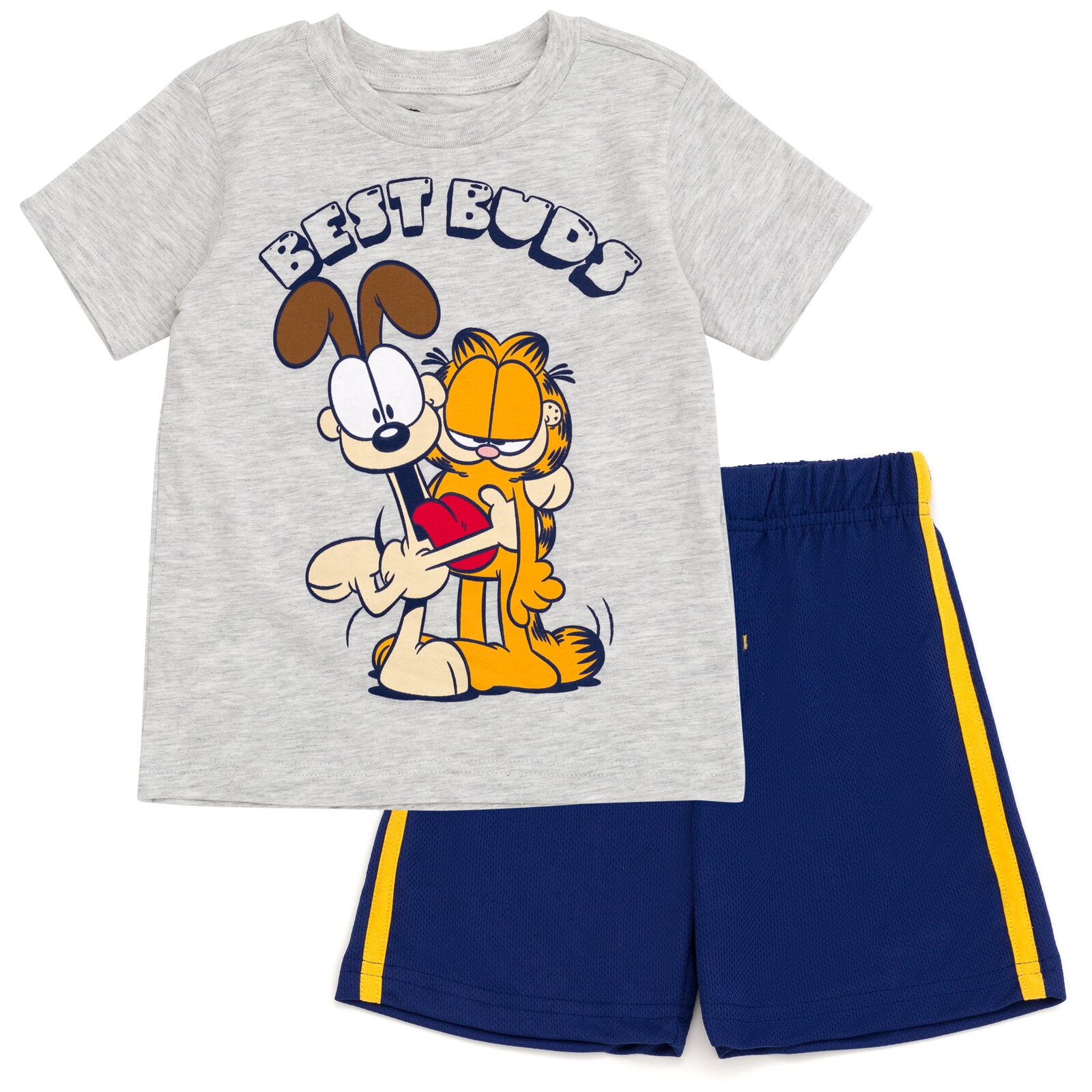 Garfield T-Shirt and Shorts Outfit Set Little Kid to Big Kid - Walmart.com