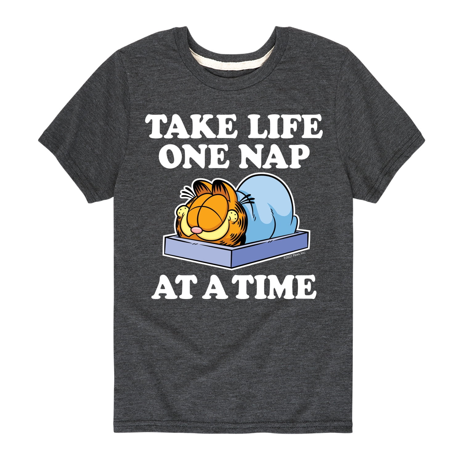 Garfield - Take Life One Nap - Toddler And Youth Short Sleeve Graphic T ...