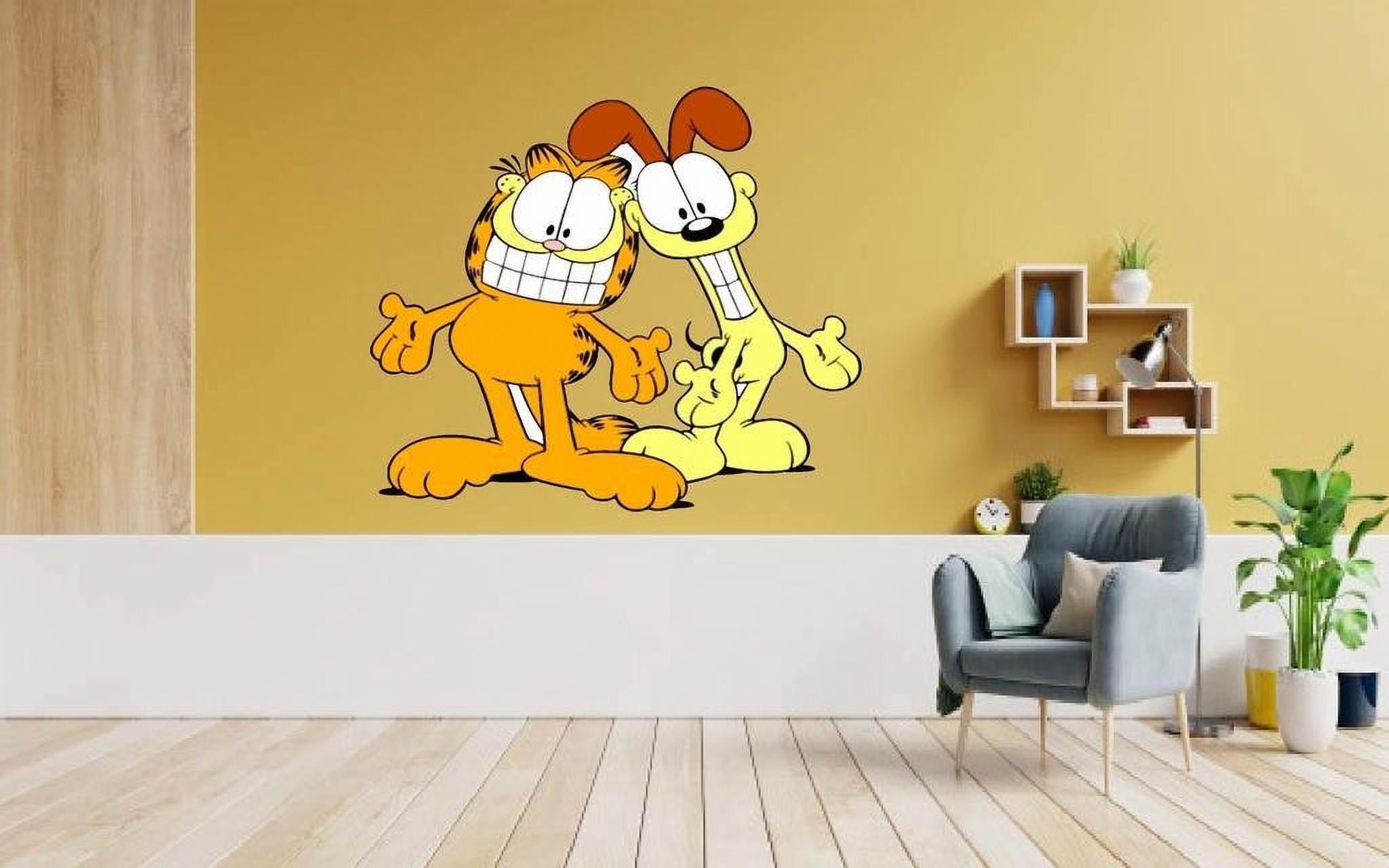 Garfield The Cat and Odie Happy Friends Cartoon Character Wall Art ...
