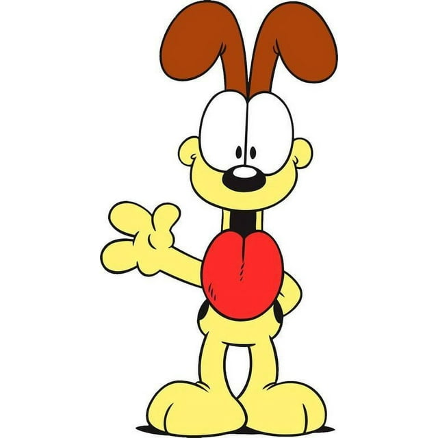 Design with Vinyl Garfield The Cat and Odie Raising Hand Cartoon ...