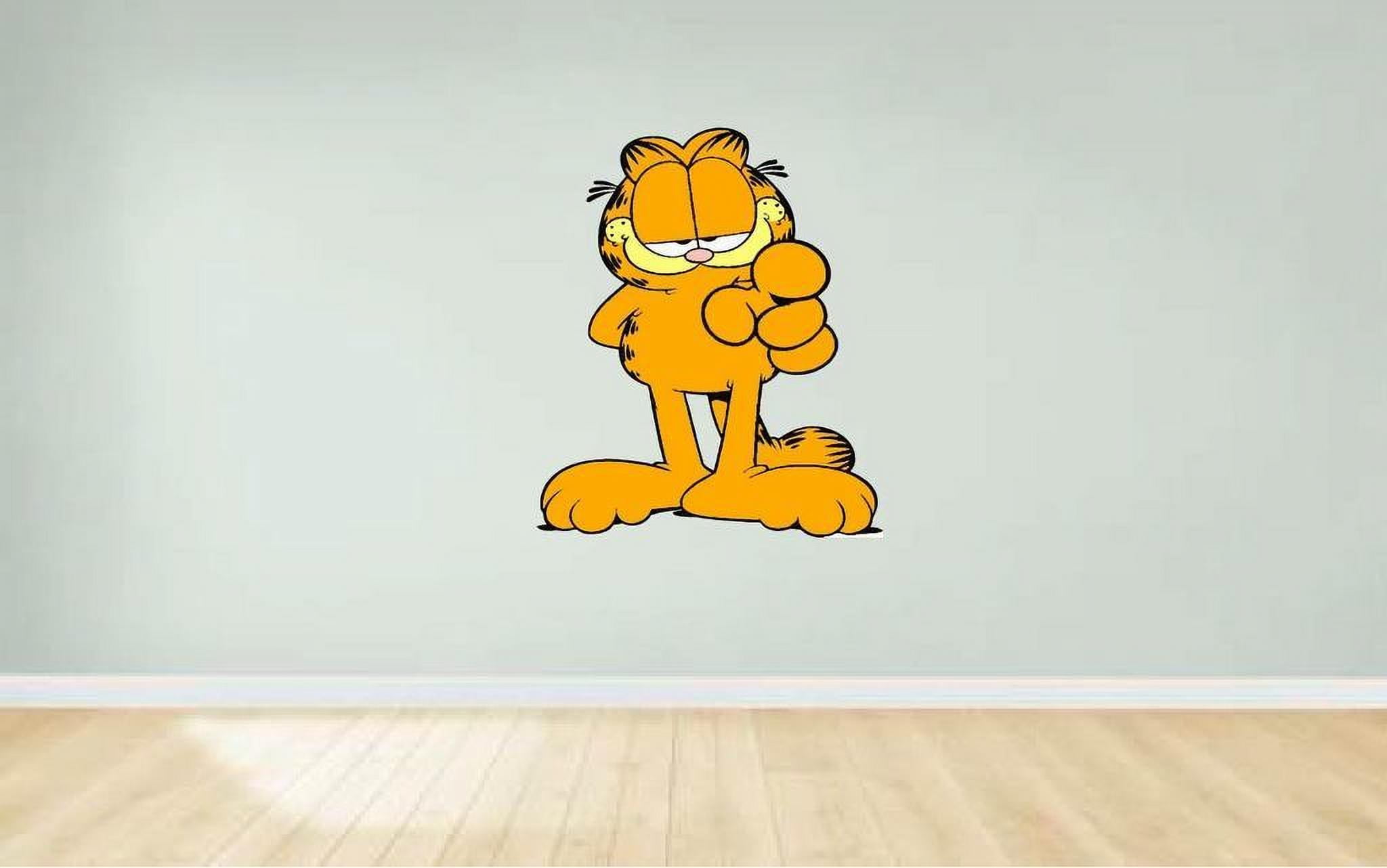 Garfield The Cat Pointing Annoying Cartoon Character Wall Art Sticker ...