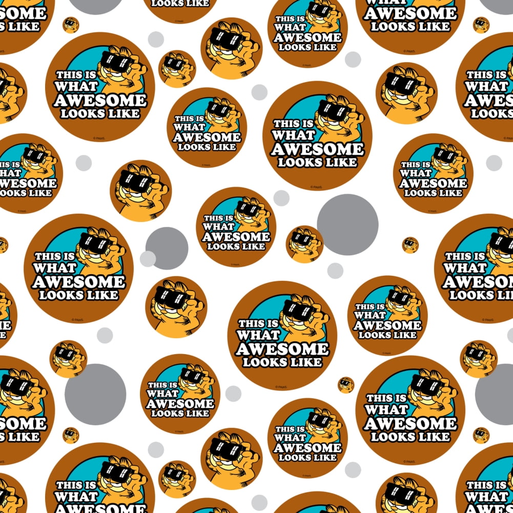 Garfield This is What Awesome Looks Like Premium Gift Wrap Wrapping ...