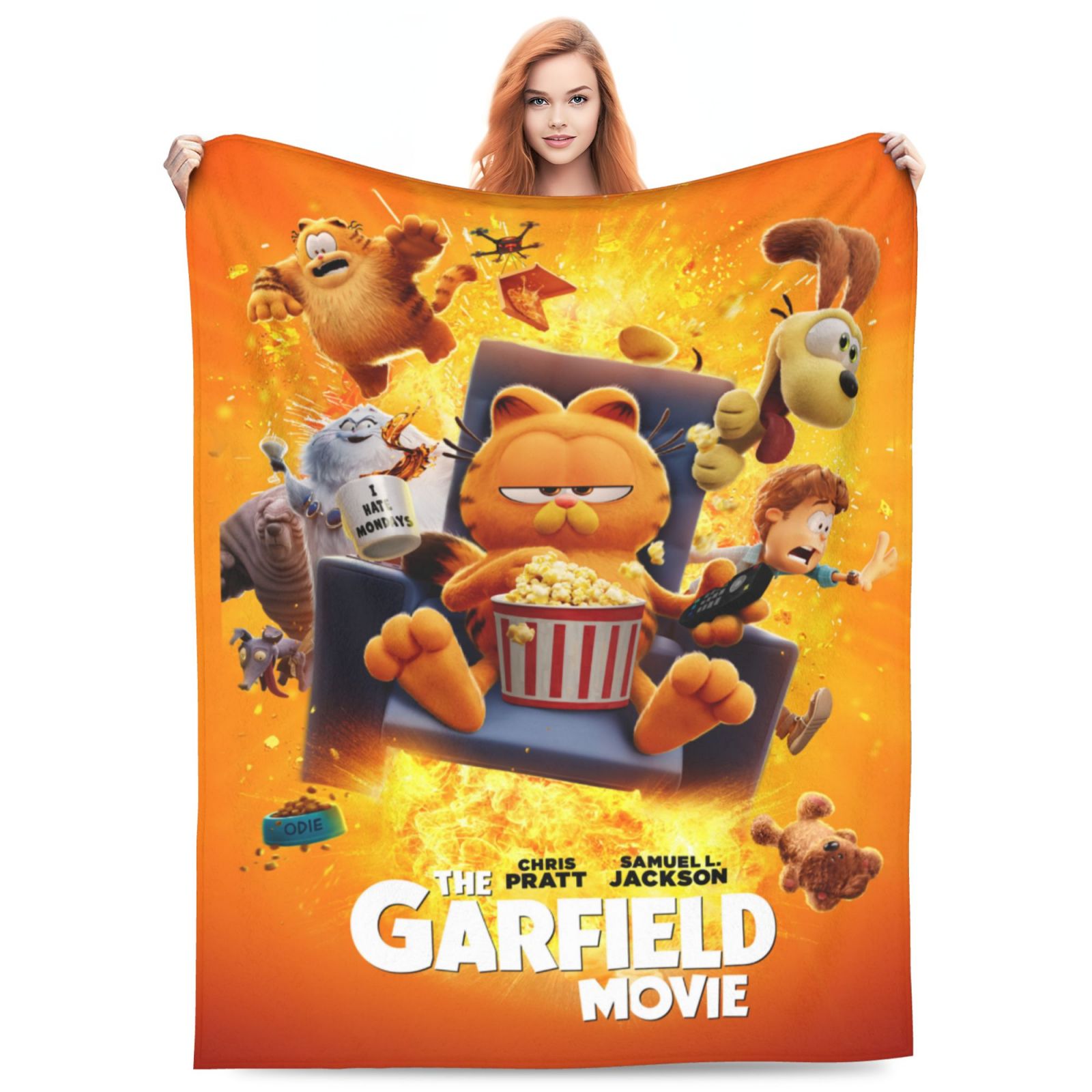 Garfield Throw Blanket Couch Bed Sofa Soft Lightweight Warm Cozy ...