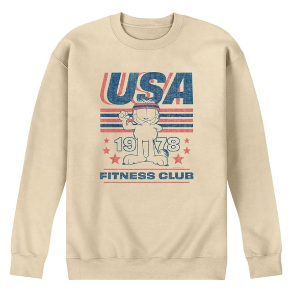 Garfield - USA Fitness Garfield - Men's Crew Fleece Sweatshirt ...