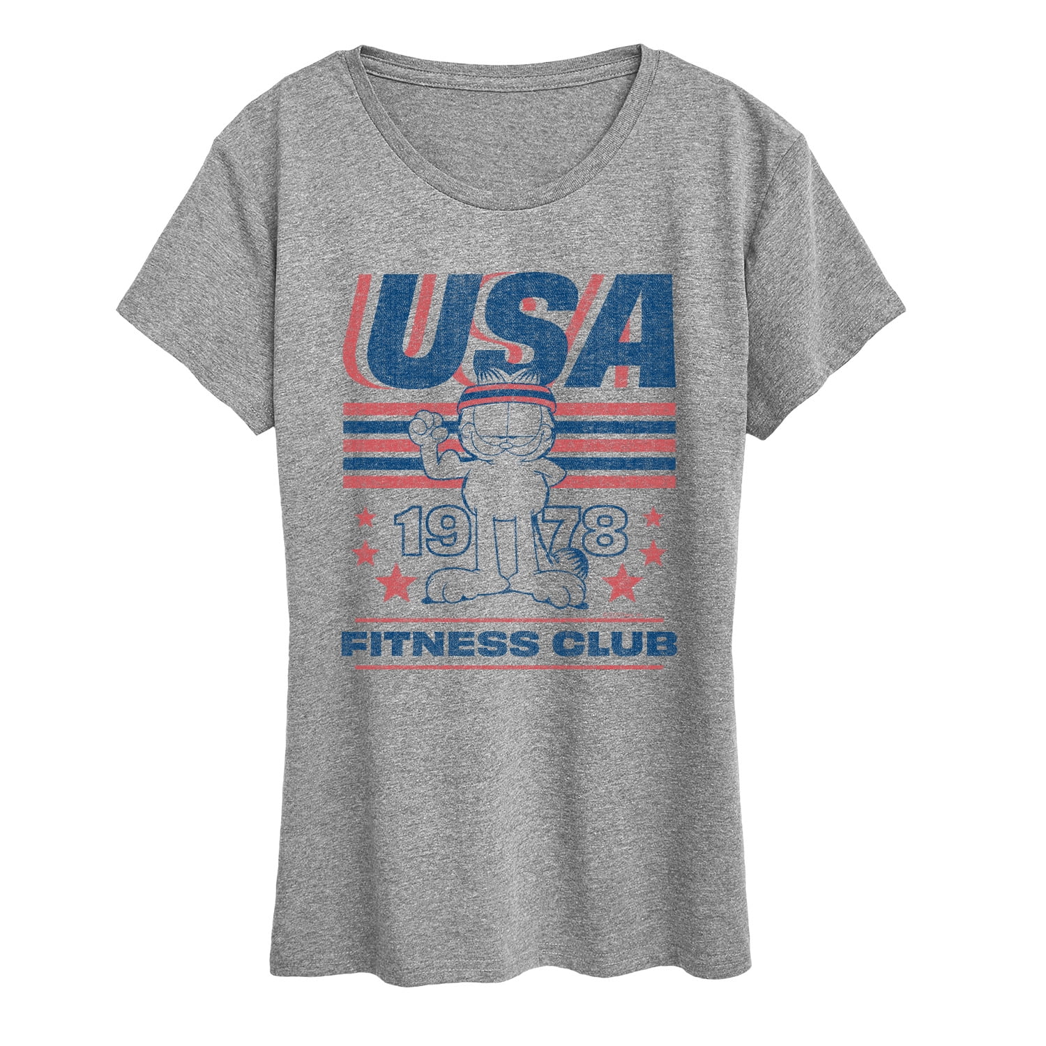 Garfield - USA Fitness Garfield - Women's Short Sleeve Graphic T-Shirt ...
