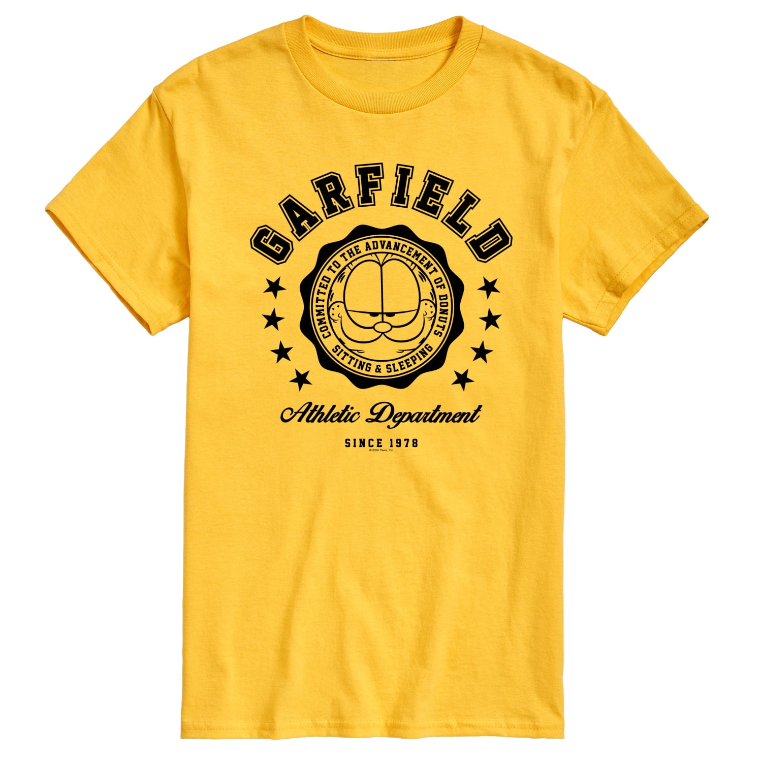 Garfield - Varsity Seal - Men's Short Sleeve Graphic T-Shirt - Walmart.com