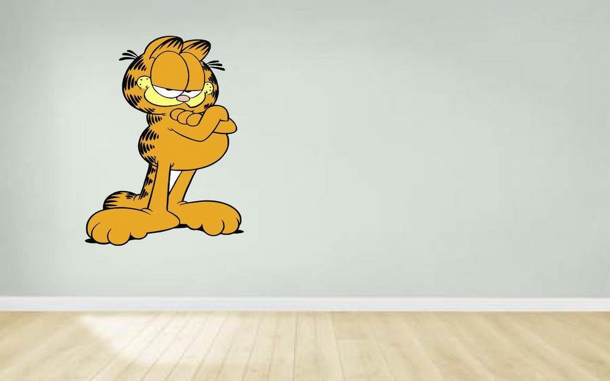 Garfield Wall Decal Cat Garfield Cartoon Character Wall Art Sticker ...