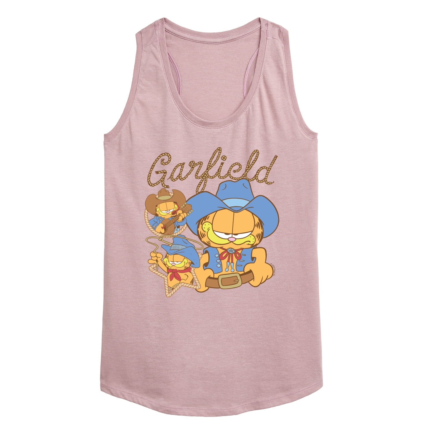 Garfield - Western Garf - Women's Racerback Graphic Tank - Walmart.com