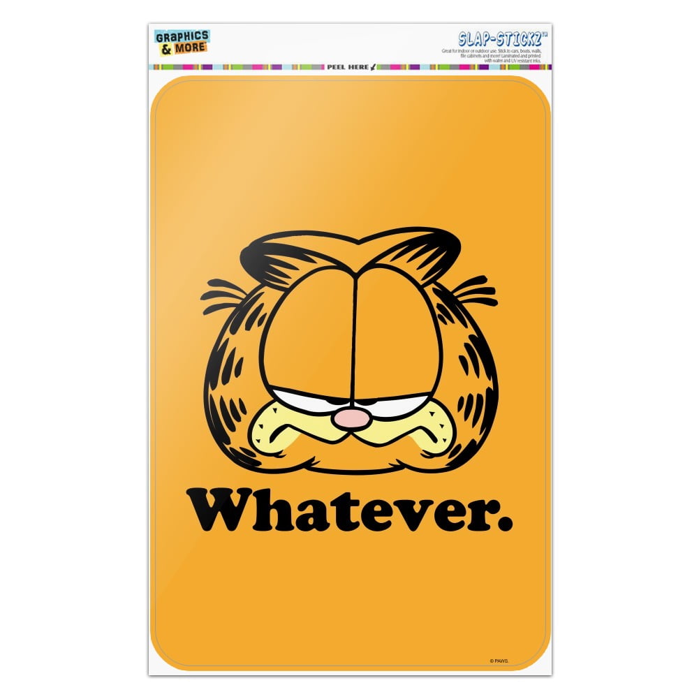 Garfield Whatever Face Home Business Office Sign - Walmart.com