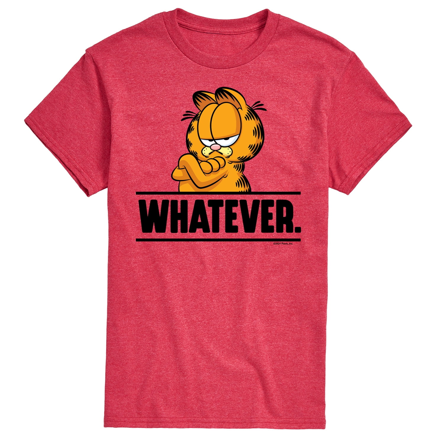 Garfield - Whatever - Men's Short Sleeve Graphic T-Shirt - Walmart.com