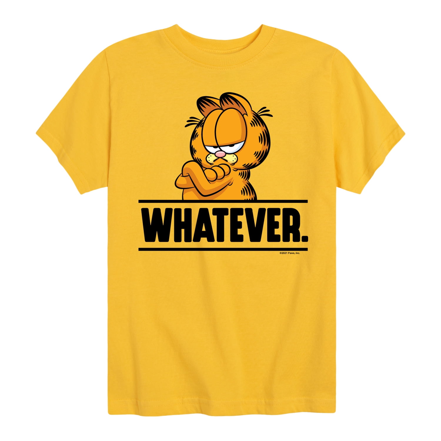 Garfield - Whatever - Toddler And Youth Short Sleeve Graphic T-Shirt ...