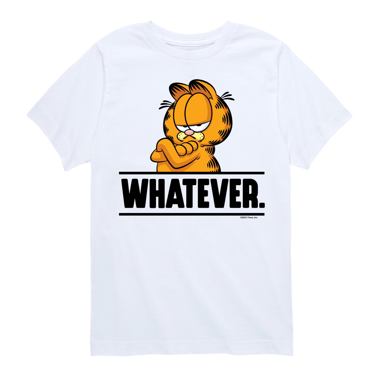 Garfield - Whatever - Toddler And Youth Short Sleeve Graphic T-Shirt ...