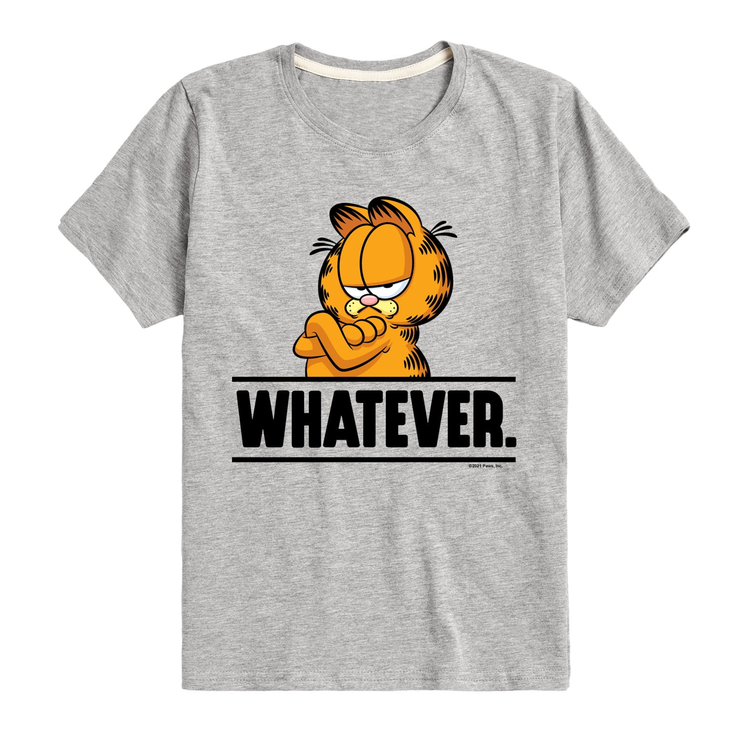 Garfield - Whatever - Toddler And Youth Short Sleeve Graphic T-Shirt ...