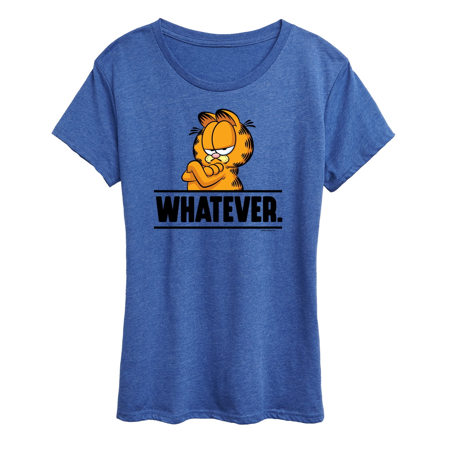 Garfield - Whatever - Women's Short Sleeve Graphic T-Shirt - Walmart.com