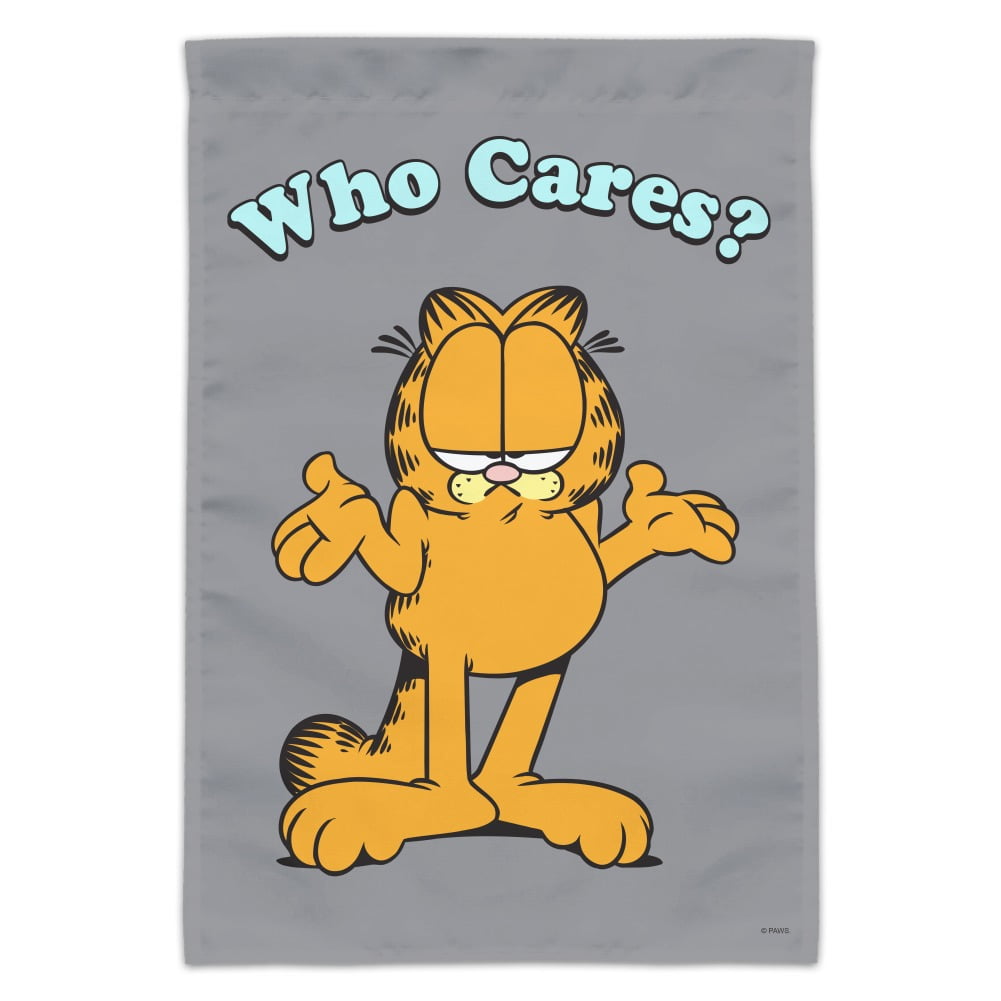 Garfield Who Cares? Garden Yard Flag - Walmart.com