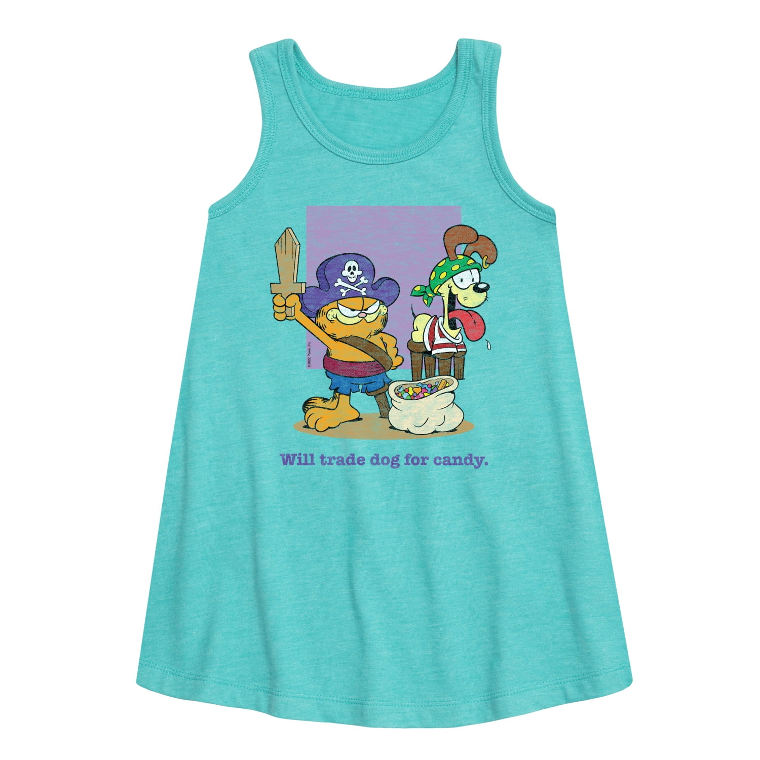 Garfield - Will Trade Dog For Candy - Toddler and Youth Girls A-line ...