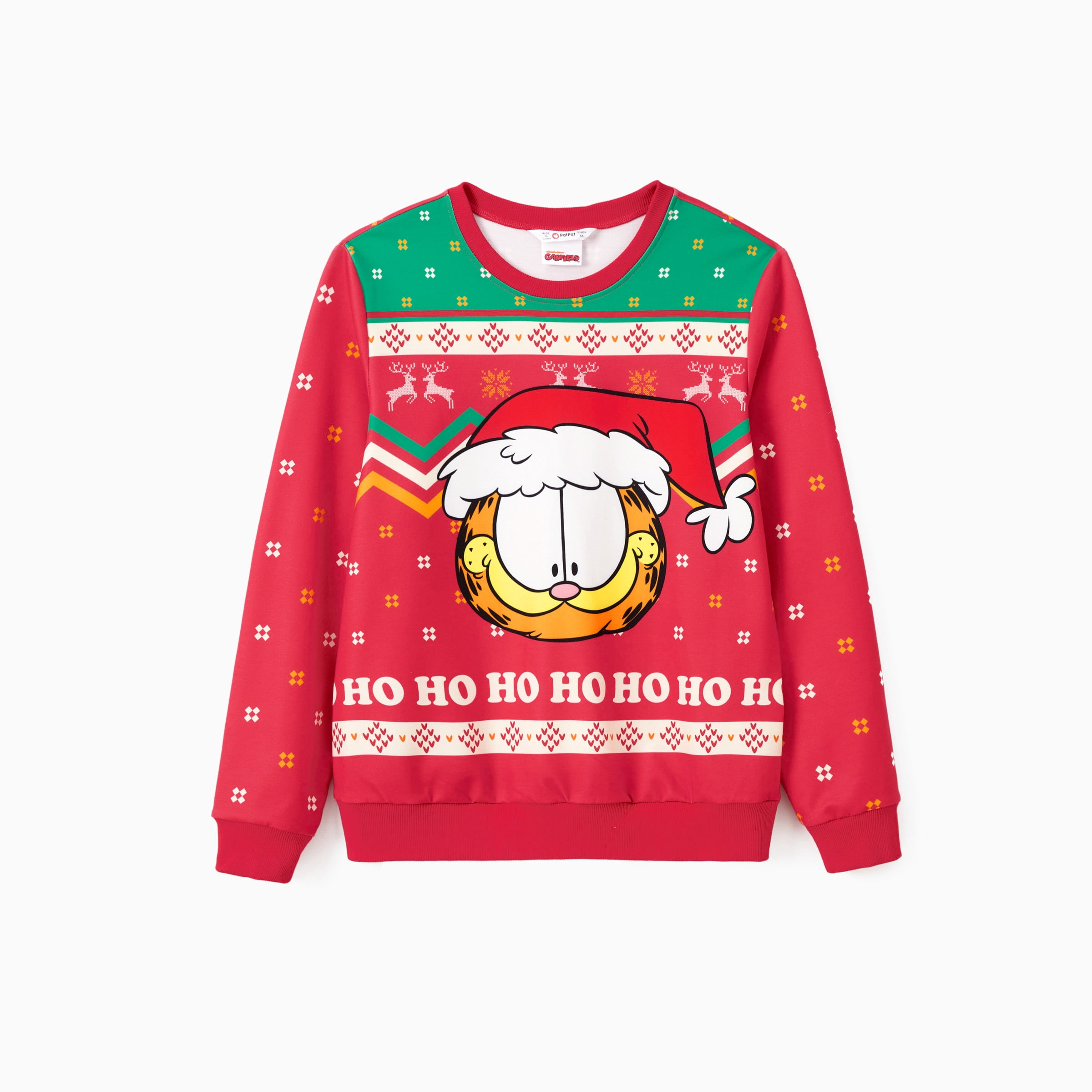 Garfield Women Sweatshirts Christmas Gifts Red Character Graphic Print ...