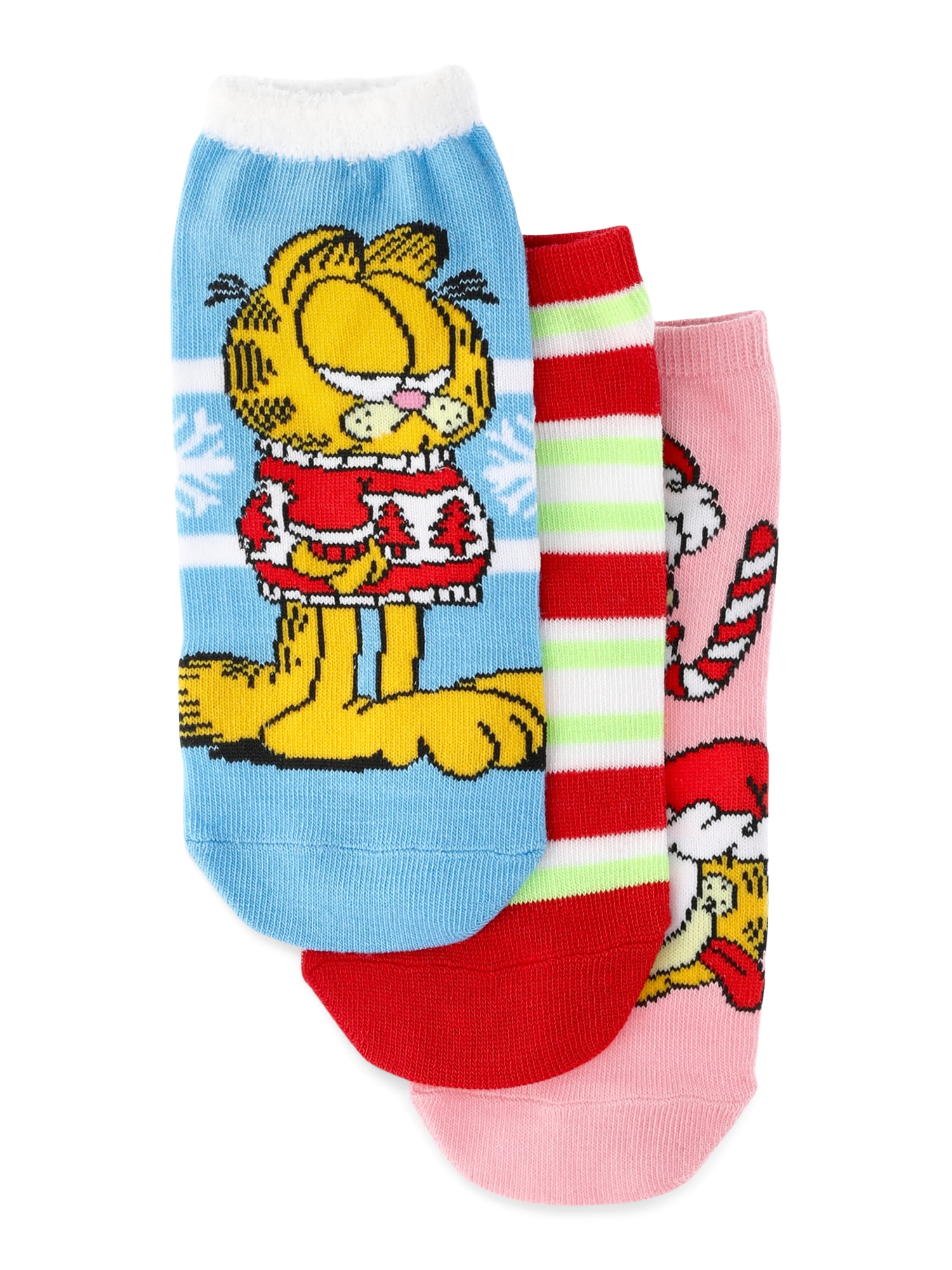 Garfield Women's Holiday No-Show Socks, 3-Pack, Size 4-10 - Walmart.com