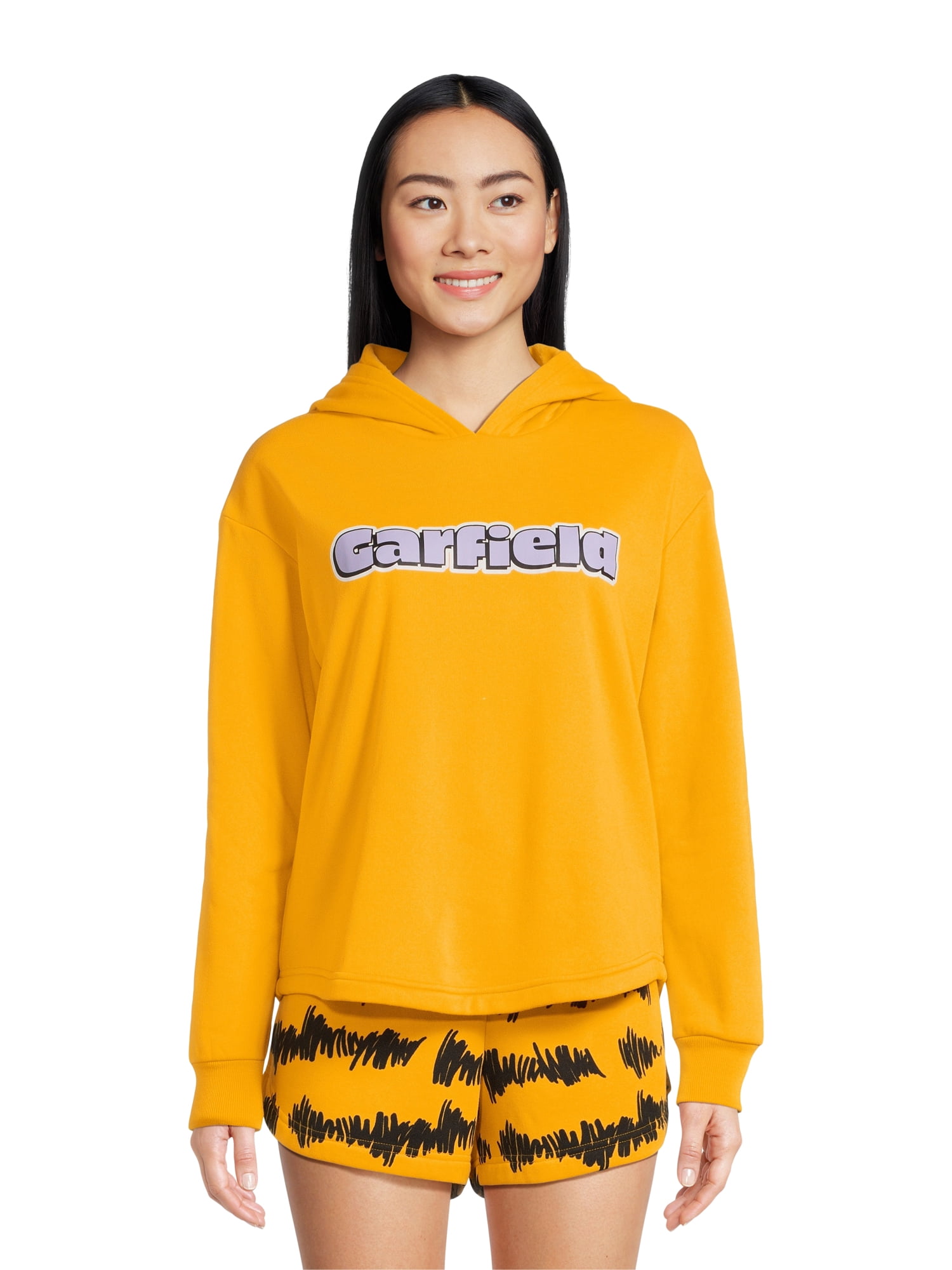 Garfield 3D Ears Hoodie & Shorts Pajama Set - Walmart.com