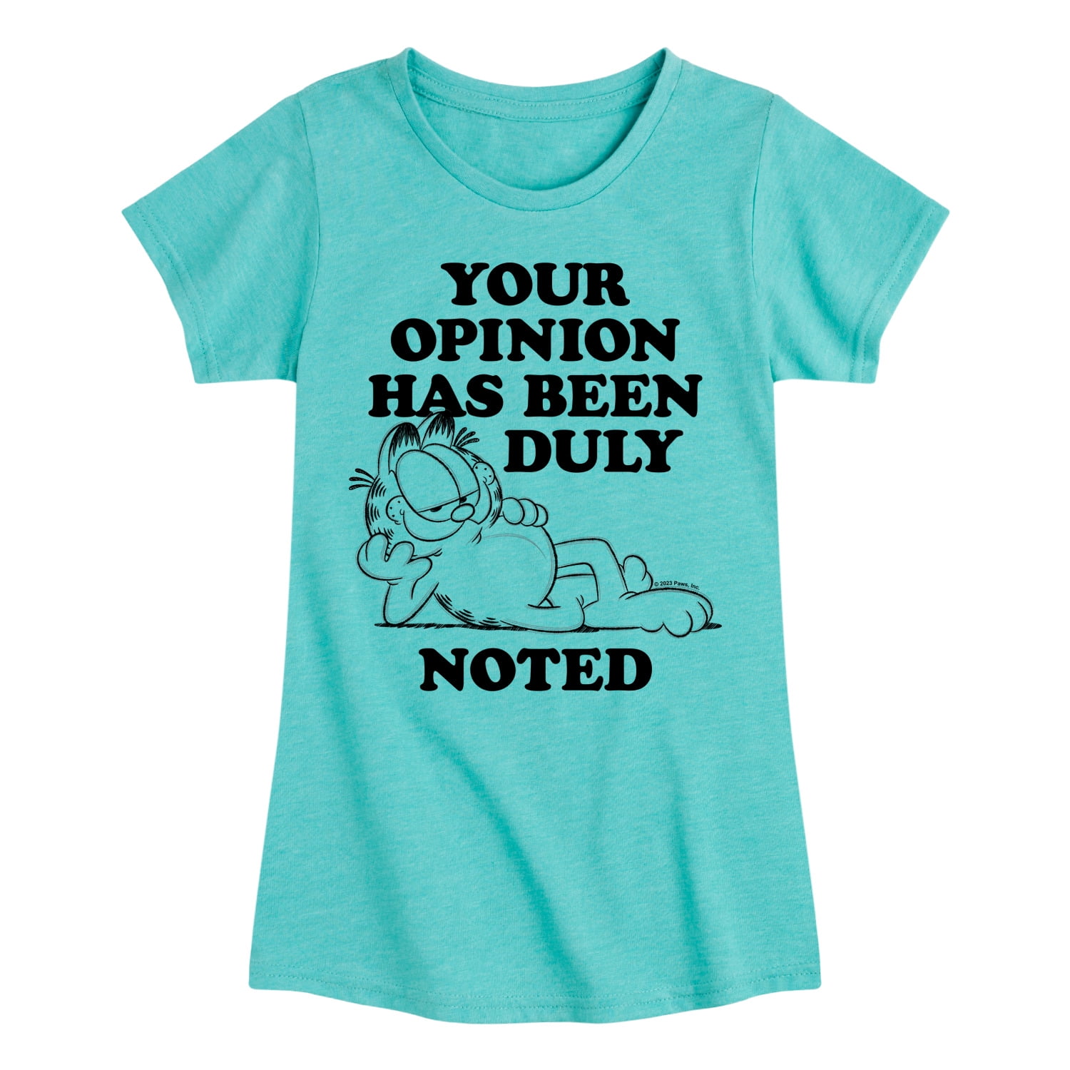Garfield - Your Opinion Has Been Duly Noted - Toddler & Youth Girls ...
