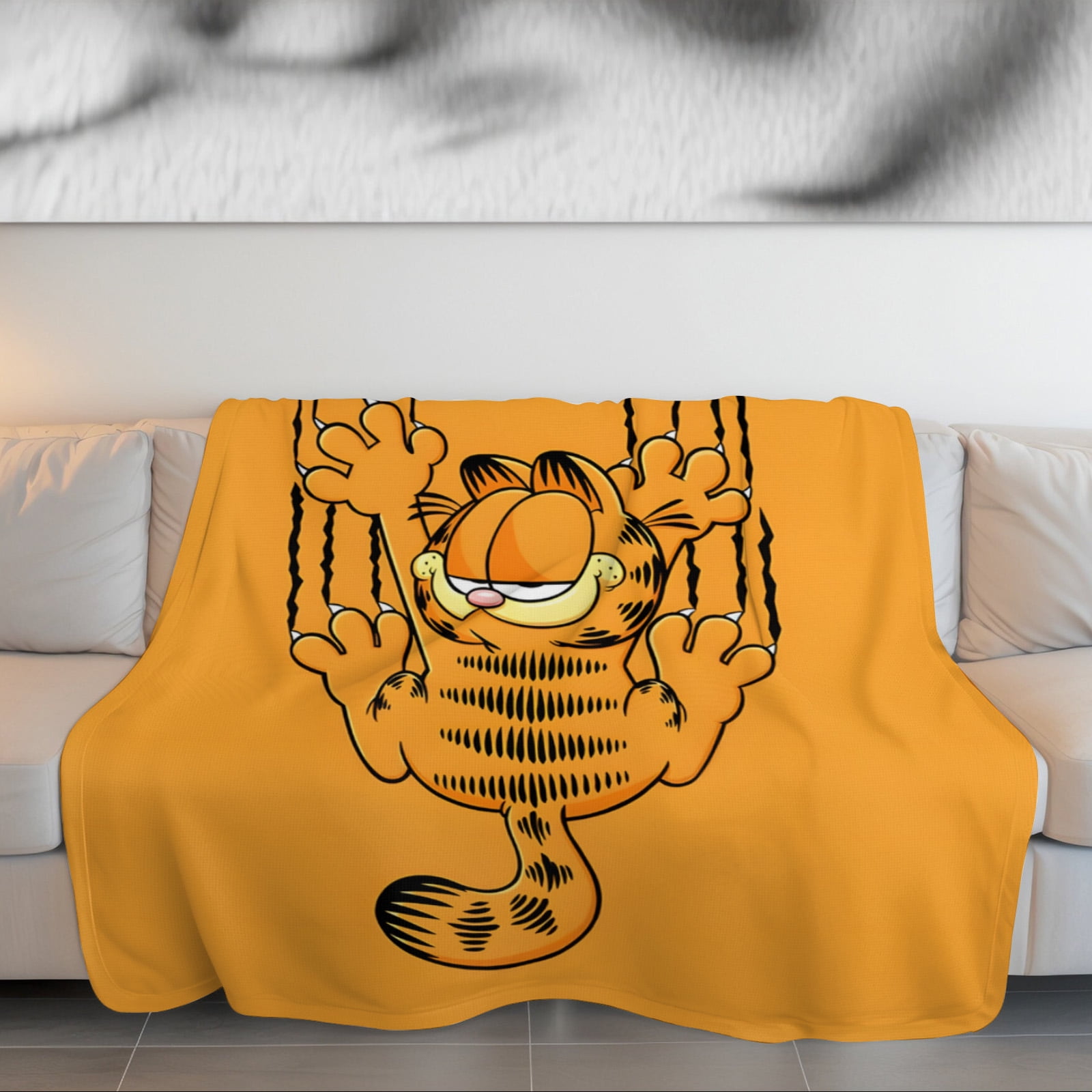 Garfield and Friends Throw Blanket | Soft Polyester Cover For Sofa, Bed ...