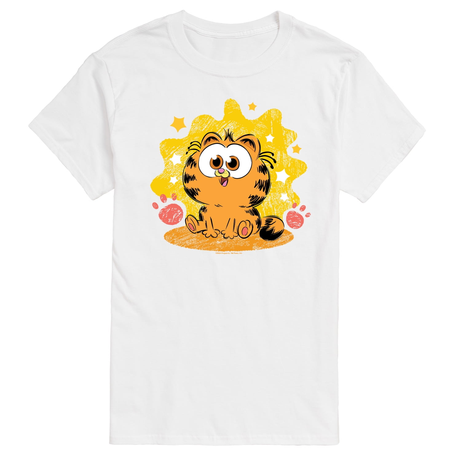 Garfield the Movie - Baby Garfield Paws And Stars - Adult Short Sleeve ...
