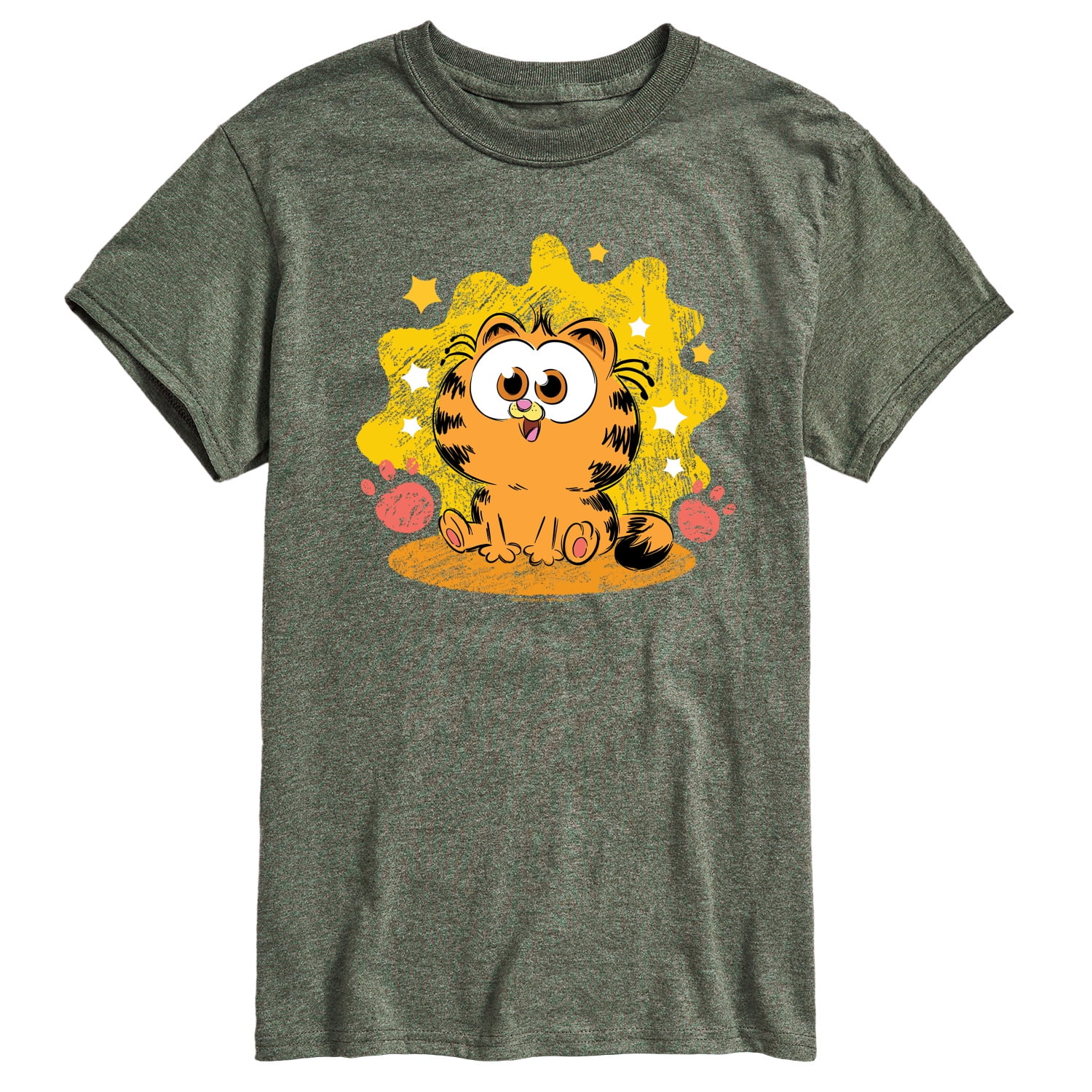 Garfield the Movie - Baby Garfield Paws And Stars - Adult Short Sleeve ...