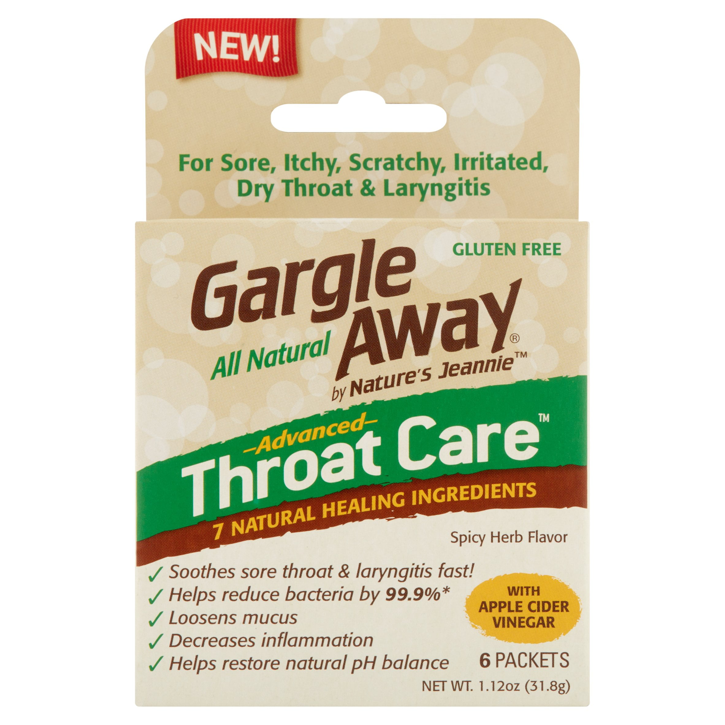 Gargle Away All-Natural Throat Care - Soothes Sore Throat, Tough Mucus ...