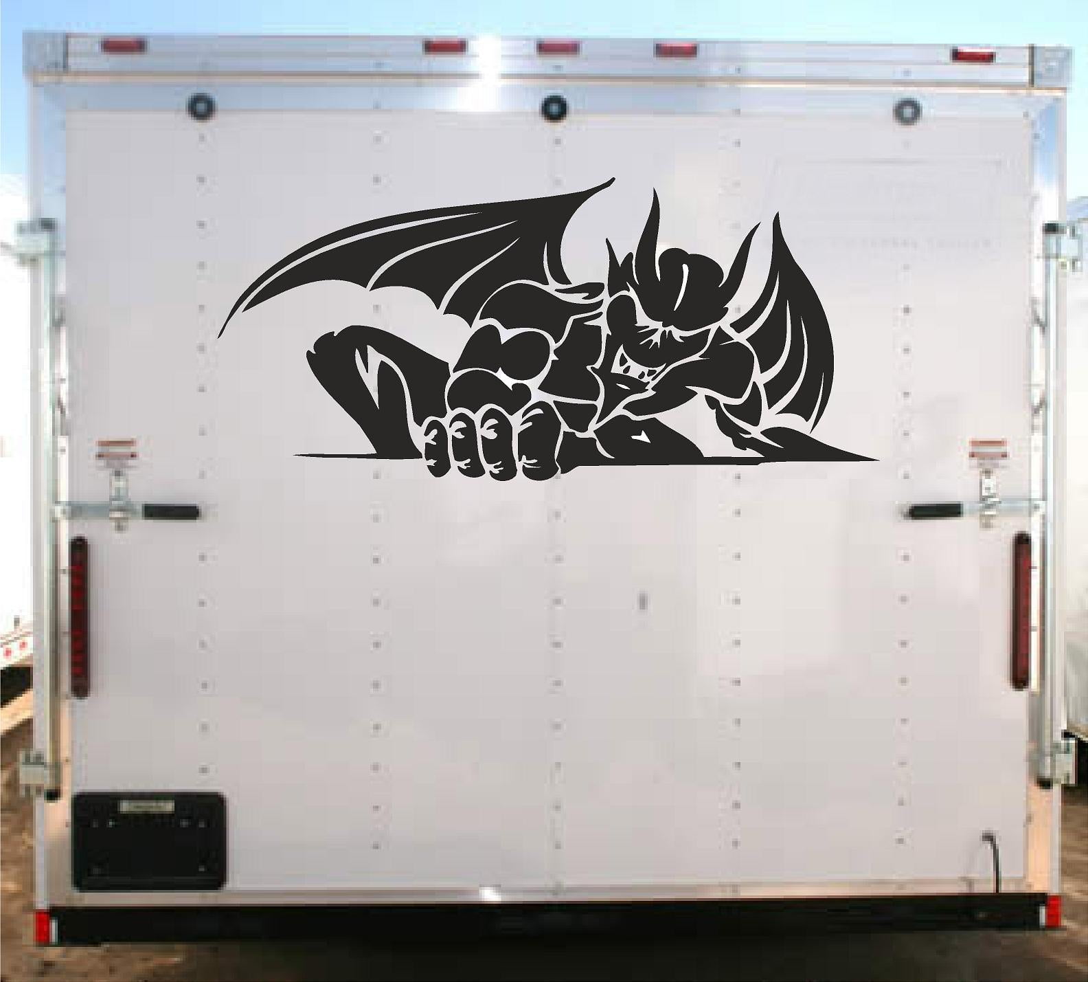 Gargoyle Decals Racing Trailer Vinyl Decal Toy Hauler Sticker - Walmart.com