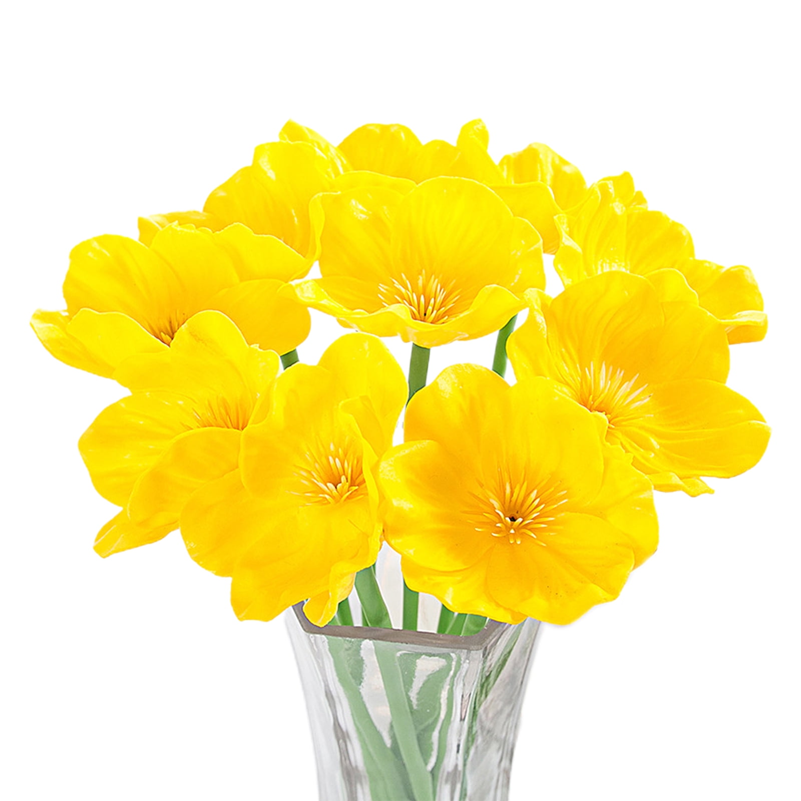 Garhelper Artificial Poppy Silk Flowers For Home Decor, Wedding, Office ...